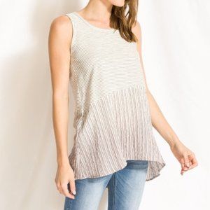 Mystree | Tops | Mystree Lavender Stripes Anytime Pullover Tank | Poshmark